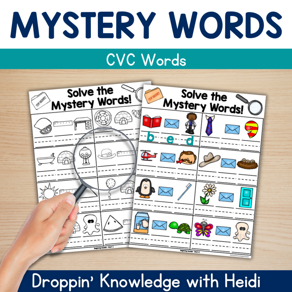 Phonemic Awareness Mystery Words - Droppin Knowledge