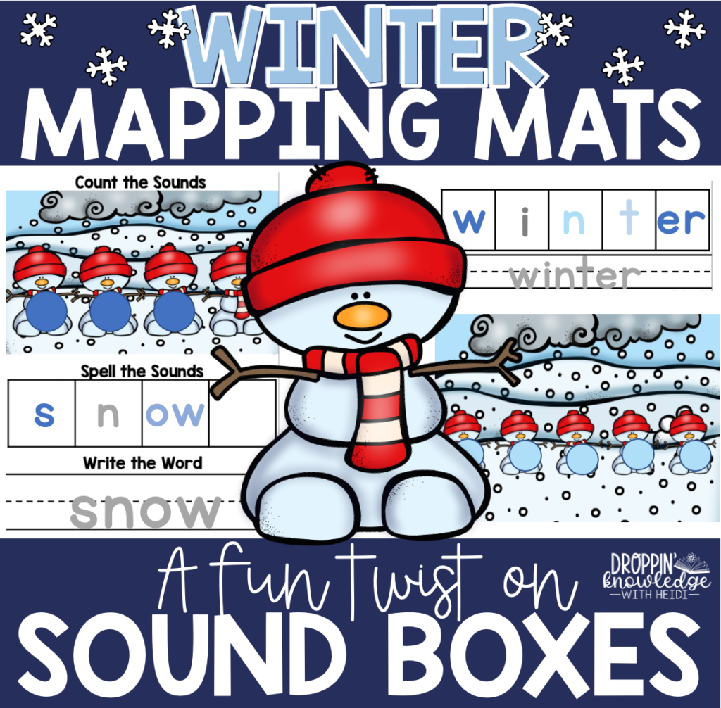 Winter Themed Mapping Mats - Droppin Knowledge