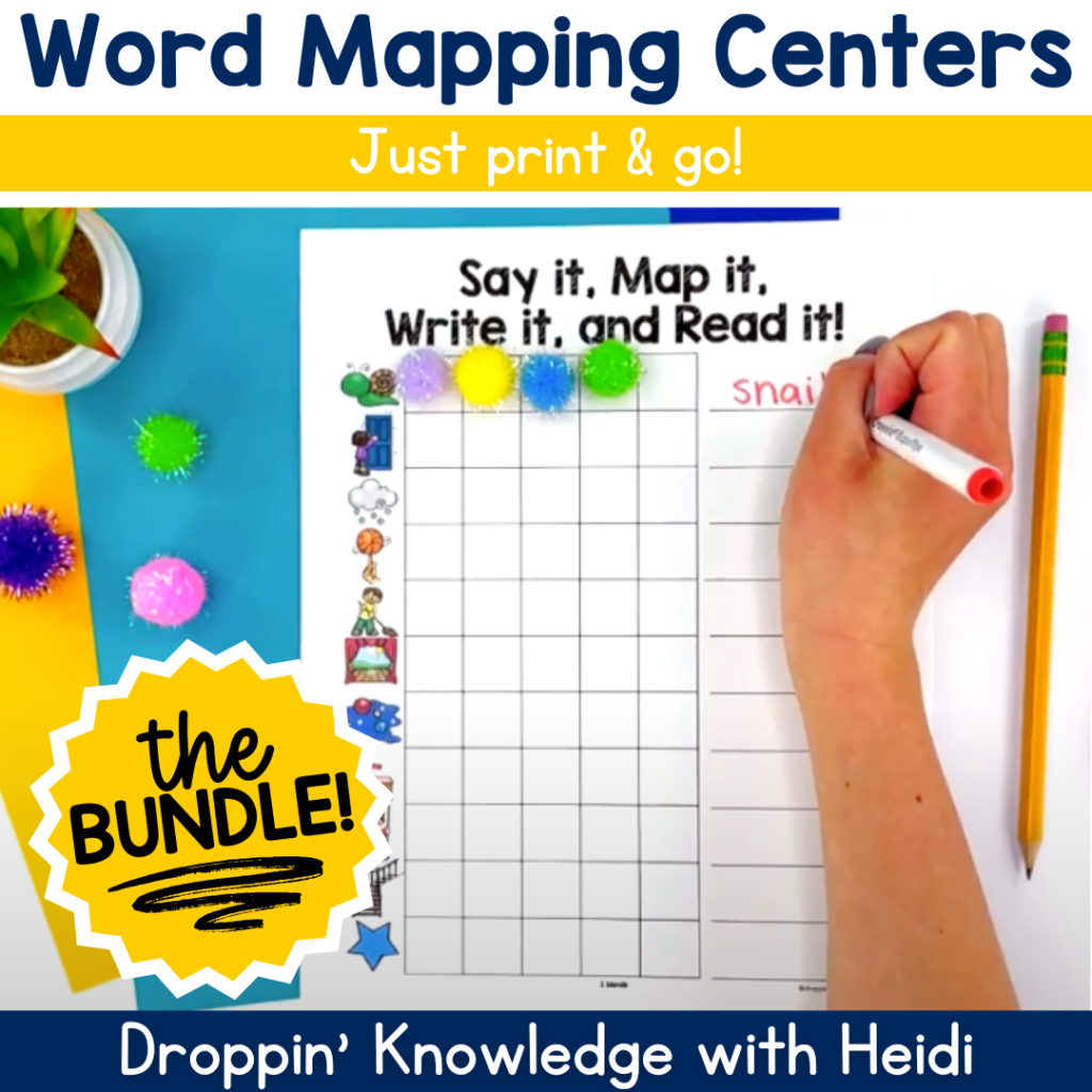 Word Mapping NO PREP Centers - THE BUNDLE! - Droppin Knowledge