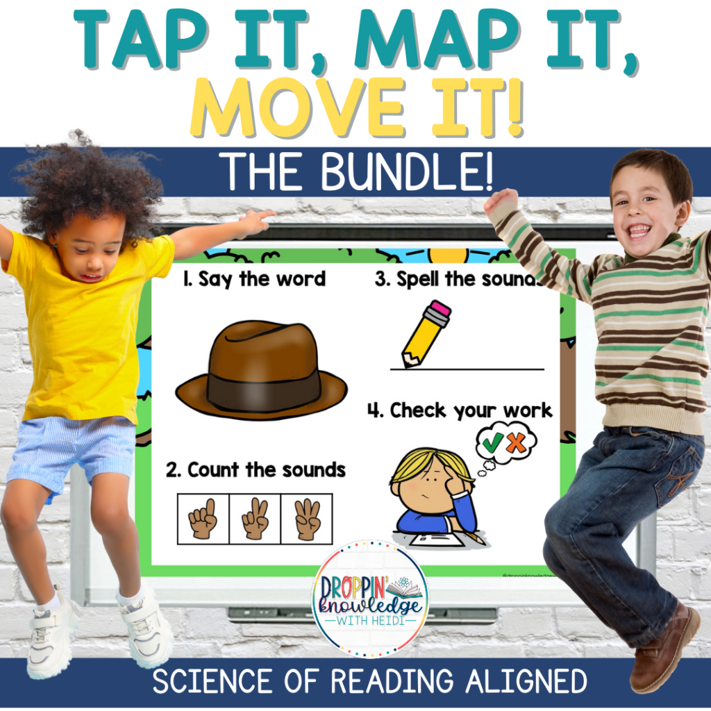 Word Mapping -CVC BUNDLE -Orthographic Mapping with Movement! - Droppin ...