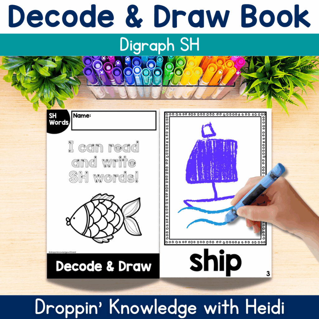 Decode & Draw - SH Words - Droppin Knowledge