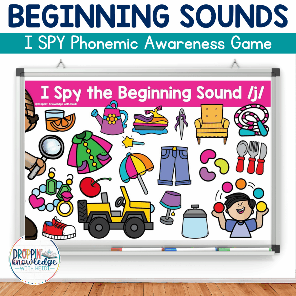 I Spy Beginning Sounds Phonemic Awareness - Droppin Knowledge