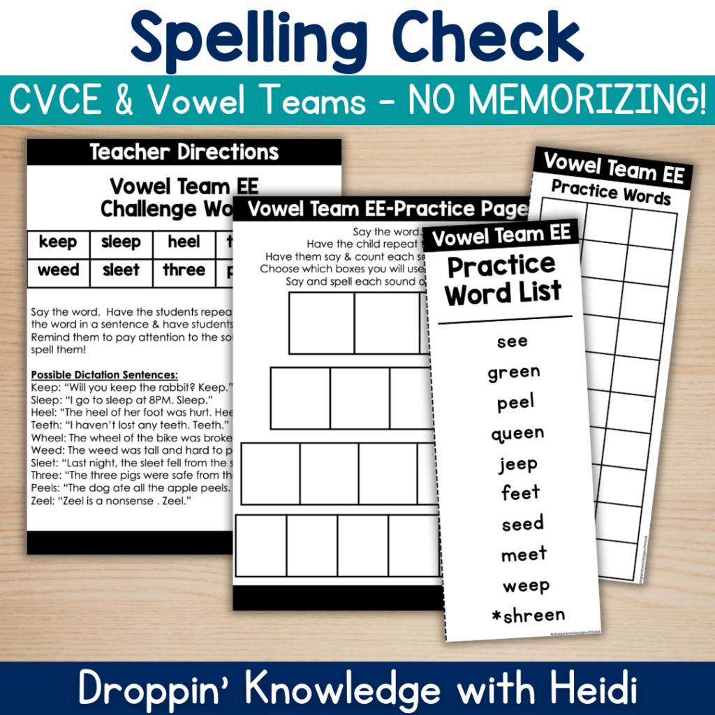Phonics Skill-Based Spelling Challenges! VOWEL TEAMS/Silent E - Droppin ...