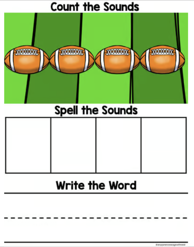 Orthographic Word Mapping Mats -SPORTS Version (Sound Boxes) - Droppin ...