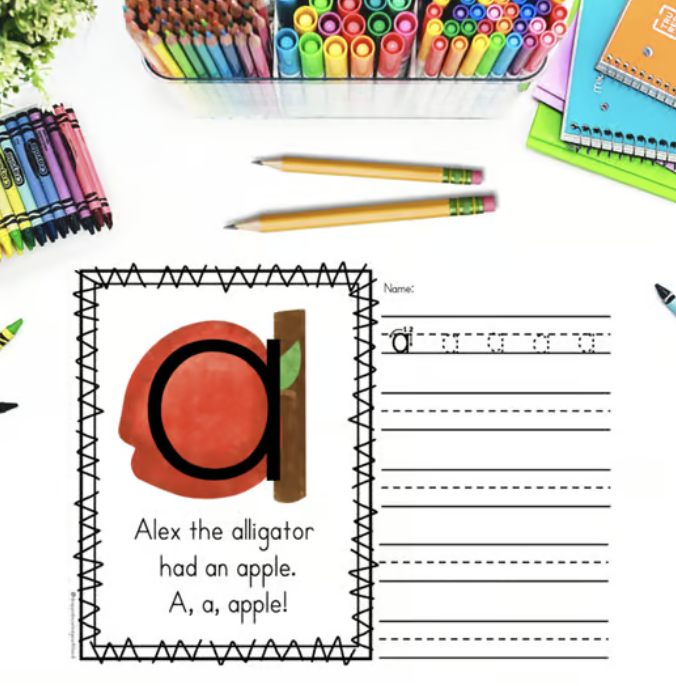 Alphabet Handwriting Pack with Embedded Mnemonics - Droppin Knowledge