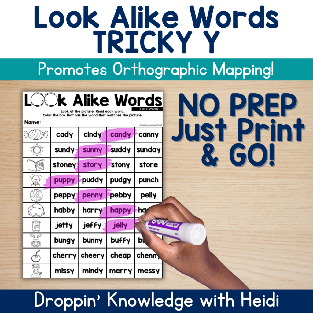 Look Alike Words - Tricky Y - Droppin Knowledge