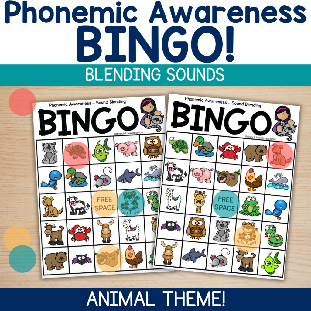 Phonemic Awareness BINGO - Animal Version - Droppin Knowledge