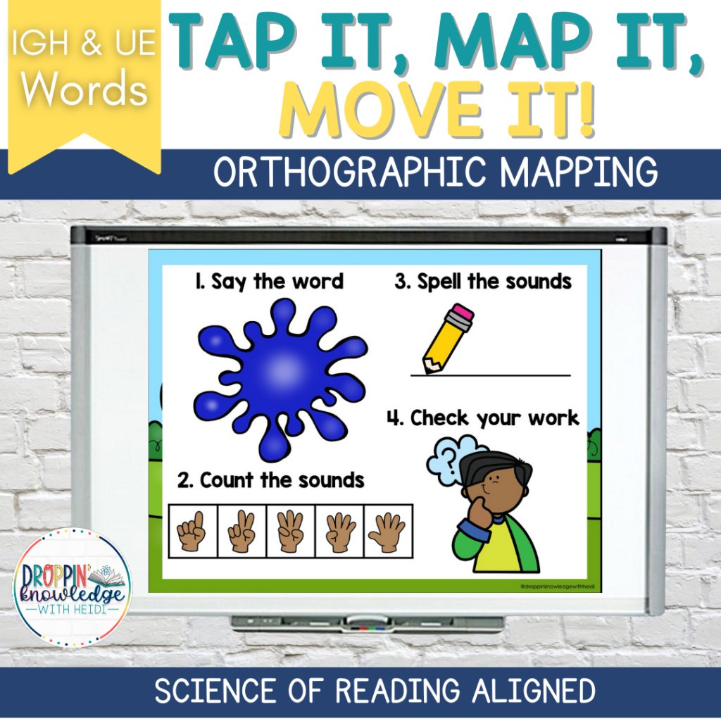 Tap It, Map It, Move It - Word Mapping IGH & UE Vowel Teams with ...