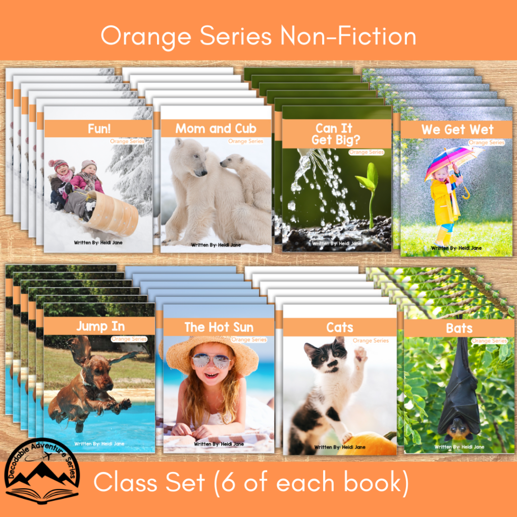 Decodable Adventure Series - Orange Non-Fiction Class Set - CVC Words ...