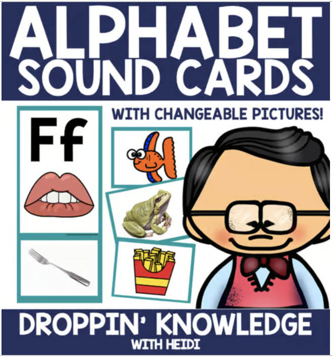 Alphabet Cards with Mouth Articulation Pics & Changeable Target Picture ...