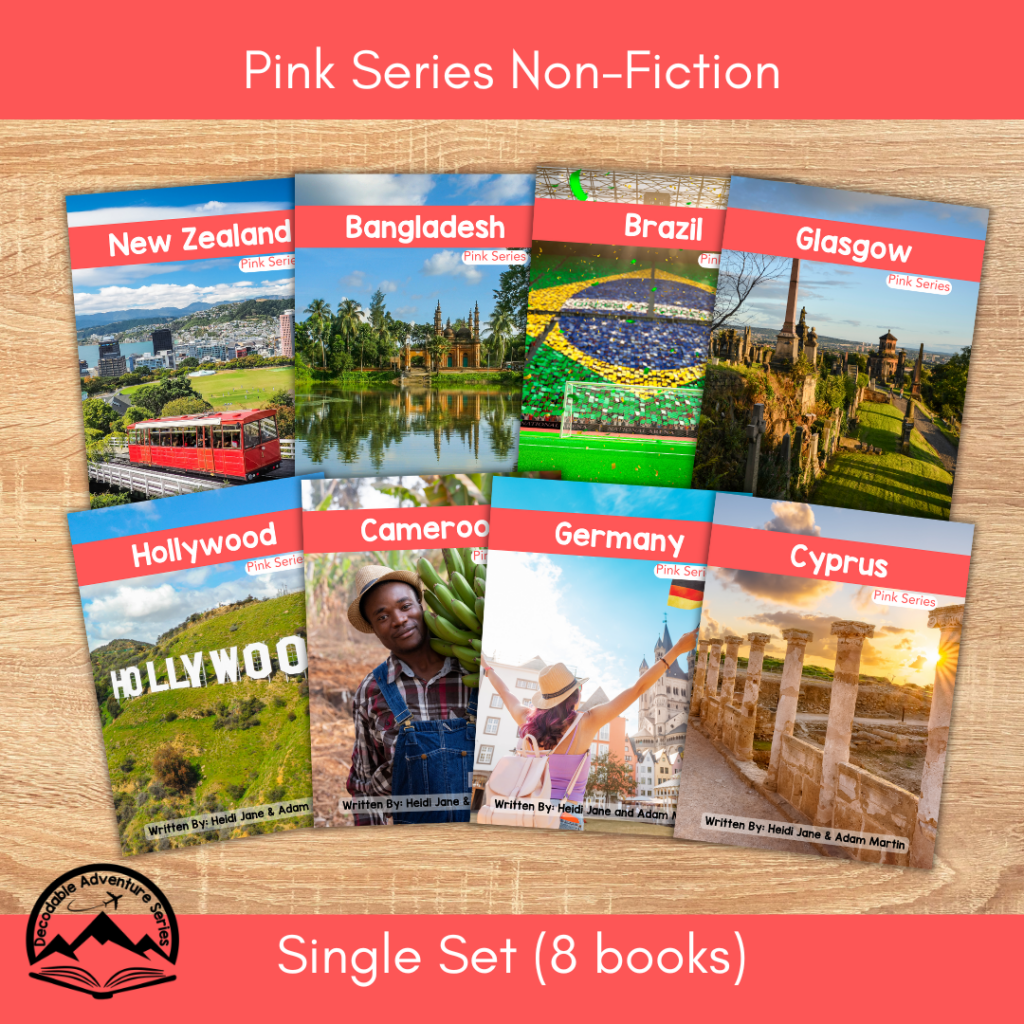 Decodable Adventure Series - Pink Non-Fiction Single Set - Tricky Y ...