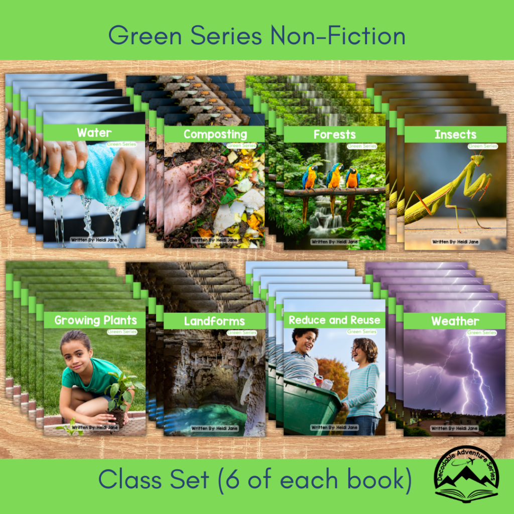 Decodable Adventure Series - Green Non-Fiction Class Set - Vowel R ...