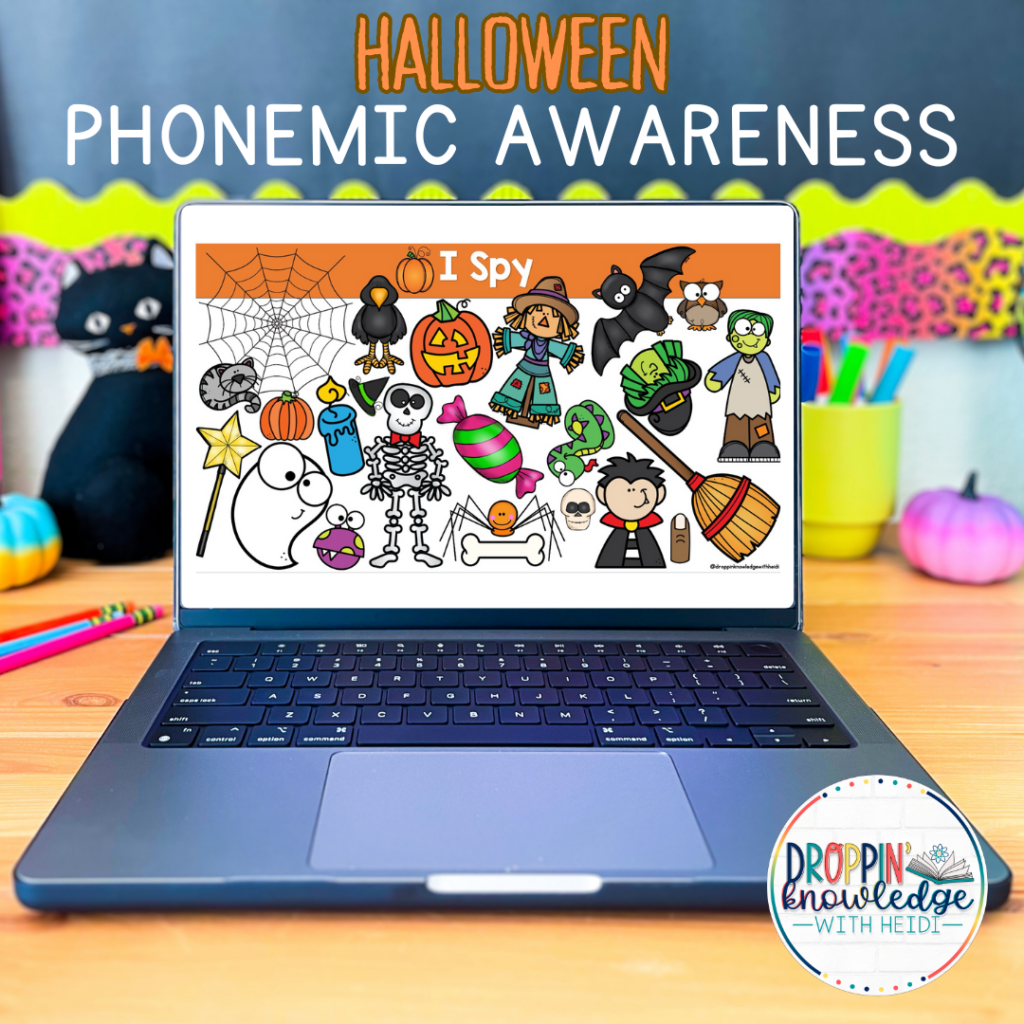 Phonemic Awareness I Spy - Halloween - Droppin Knowledge