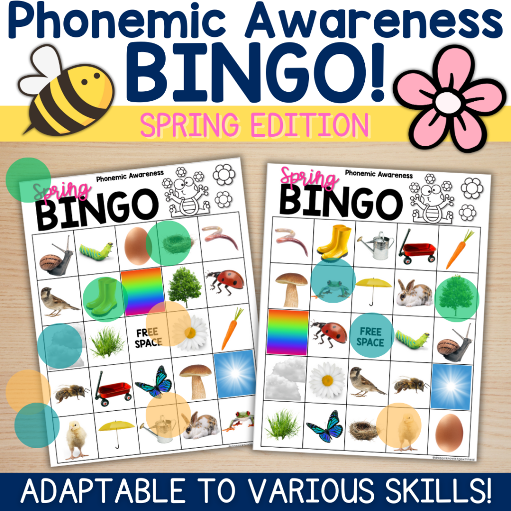Phonemic Awareness BINGO | SPRING Edition | Science of Reading ...