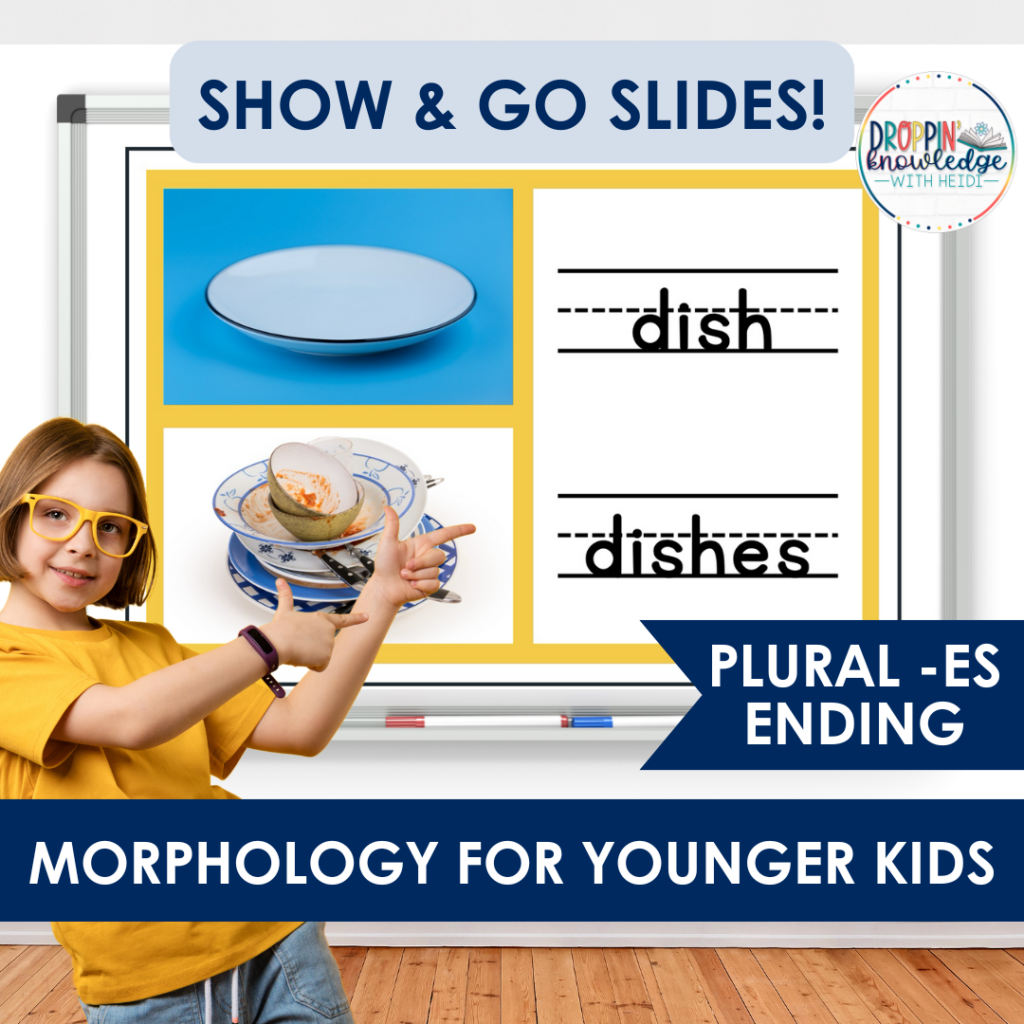 Morphology for Younger Kids - ES PLURAL Suffix - NO PREP Slides ...