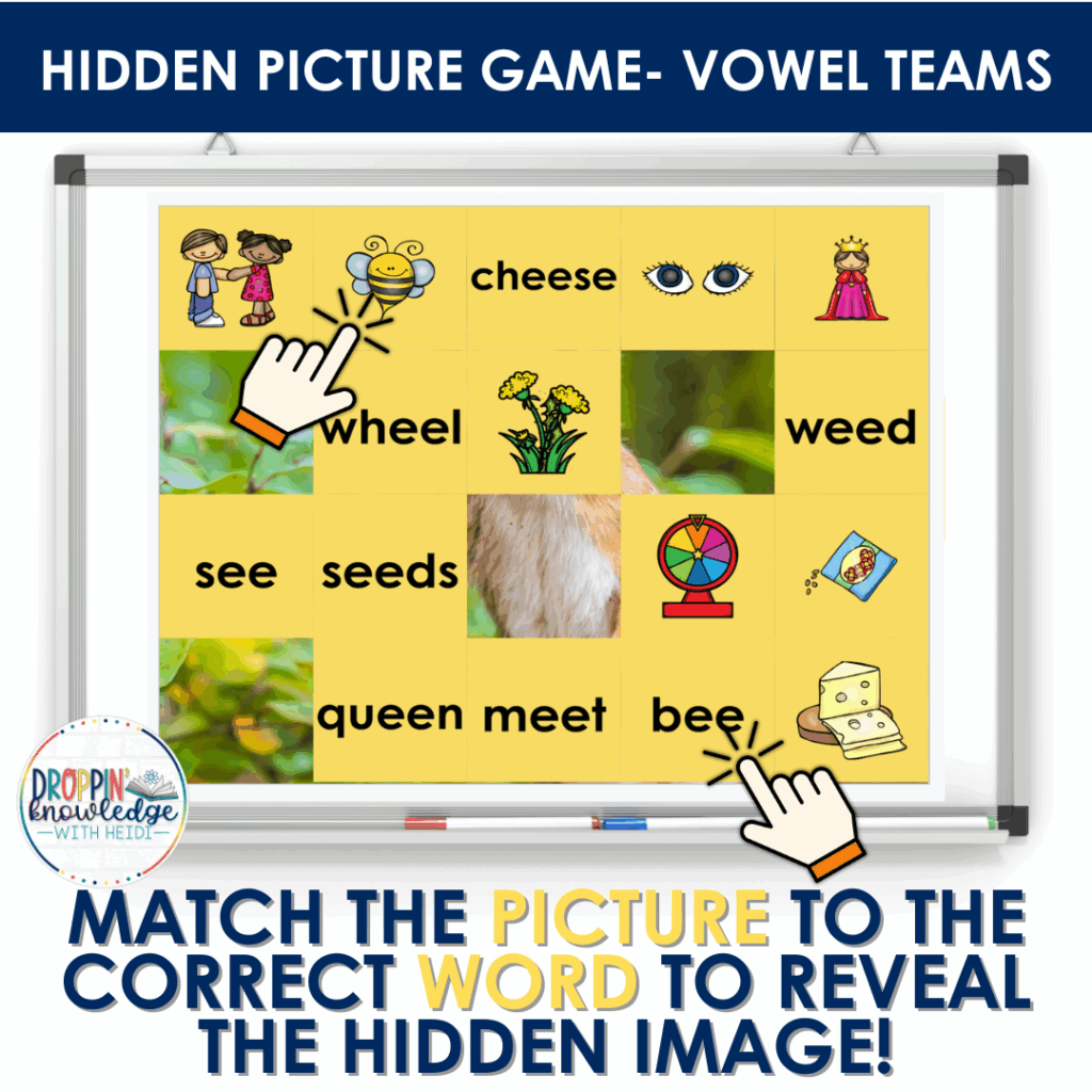 Hidden Picture - VOWEL TEAMS Decoding Game! - Phonics Google Slides No ...